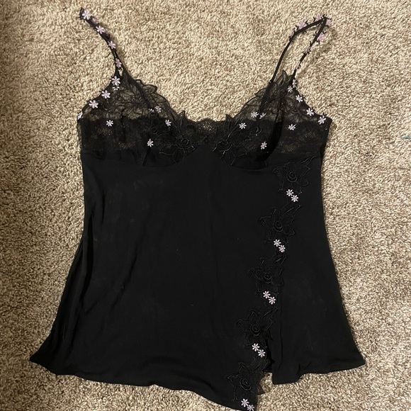 Triumph | Intimates & Sleepwear | Triumph Black And Purple Flower ...